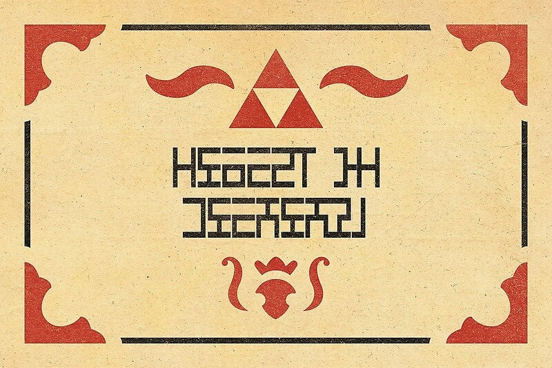 Zelda Themed Birthday Card Zelda's Letter the Legend - Etsy