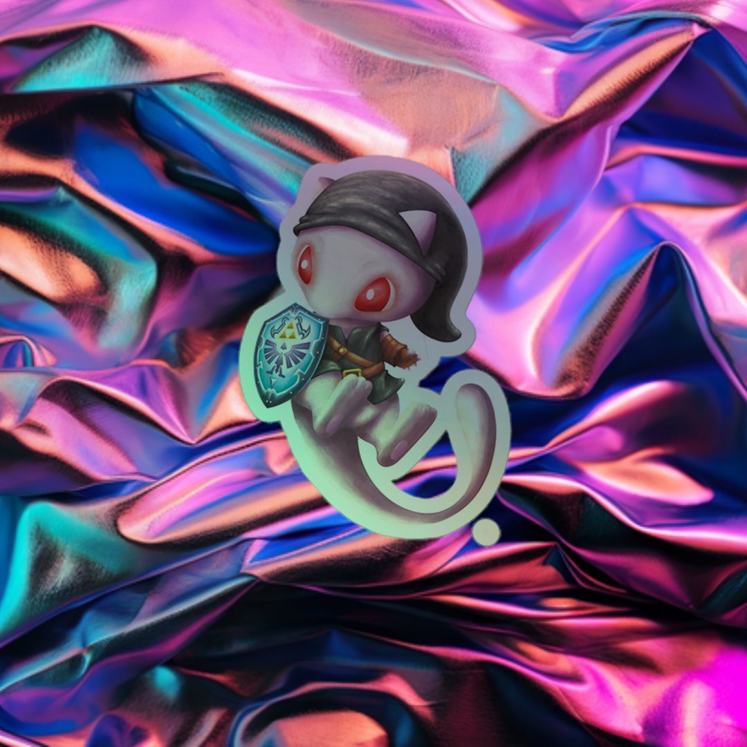 Fierce Deity Mew: Pokemon the Legend of Zelda Mashup Holographic Laptop ...
