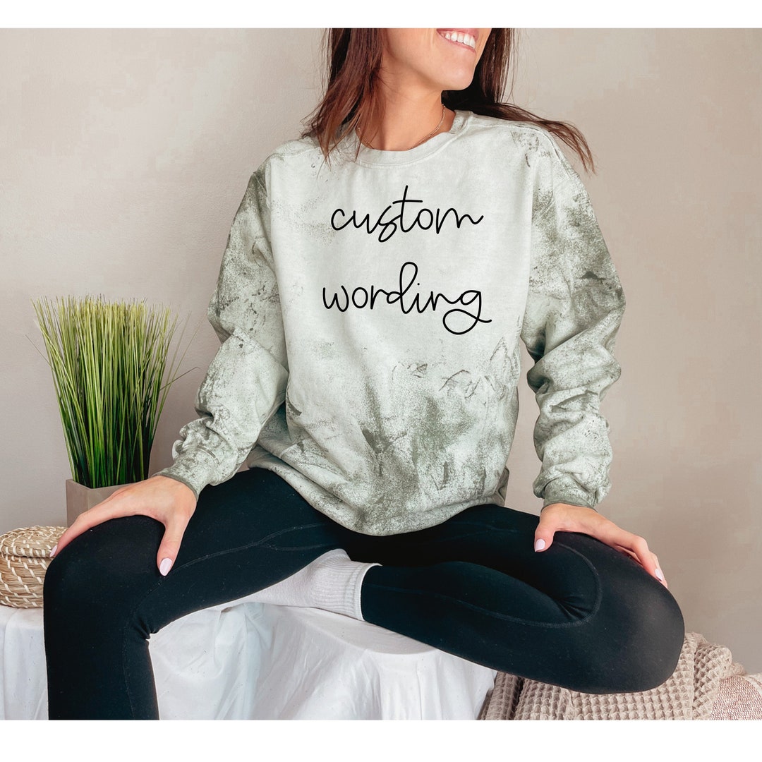 Custom Color Blast Sweatshirt // Unisex Comfort Color - Etsy