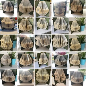 Folded Book Art-paper-name-any Word-anniversary-wedding-birthday - Etsy