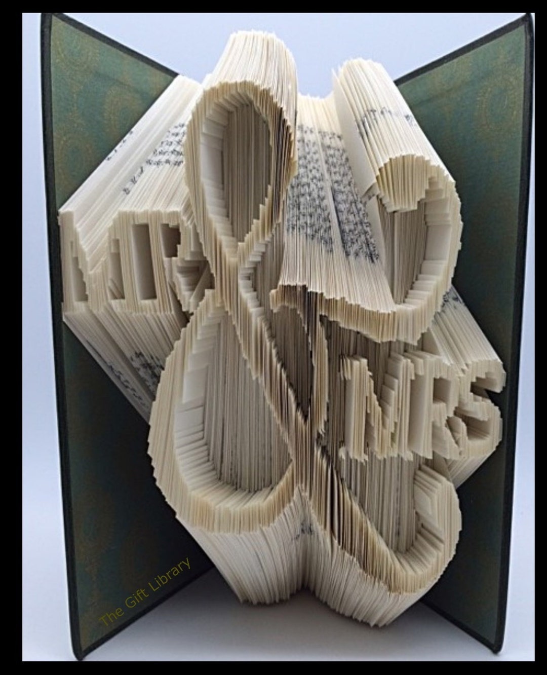 Mr and Mrs Folded Book Artv- Mr & Mrs Wedding - Etsy