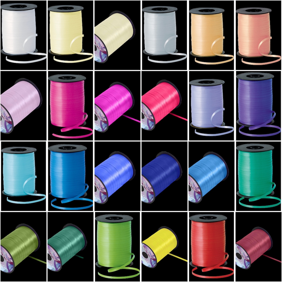 Curling Ribbon 50 Metres Balloon Ribbon Gift Wrapping Over 24 Colours ...