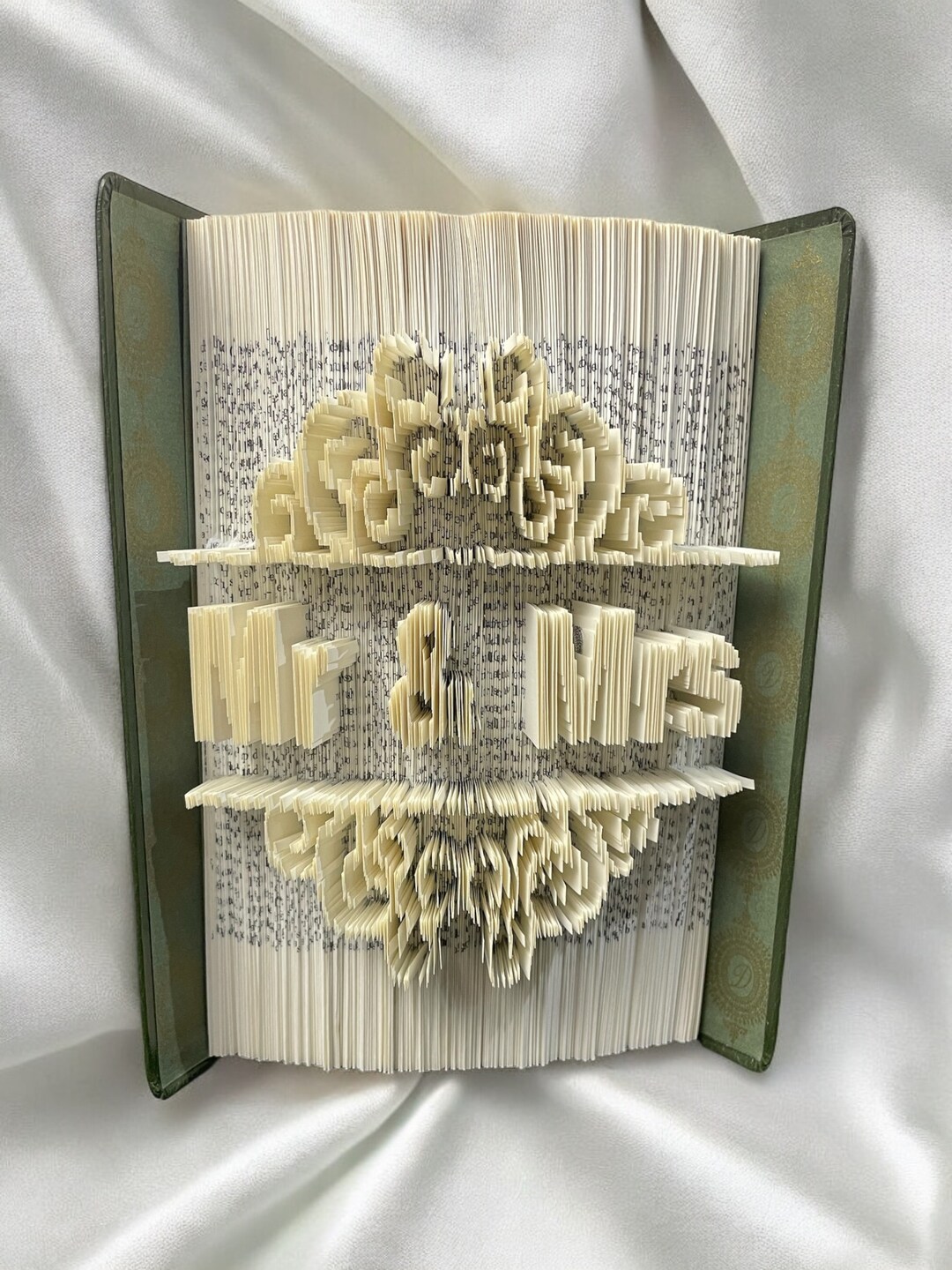 Mr & Mrs Folded Book Art-wedding-gift-engagement-individually Crafted ...