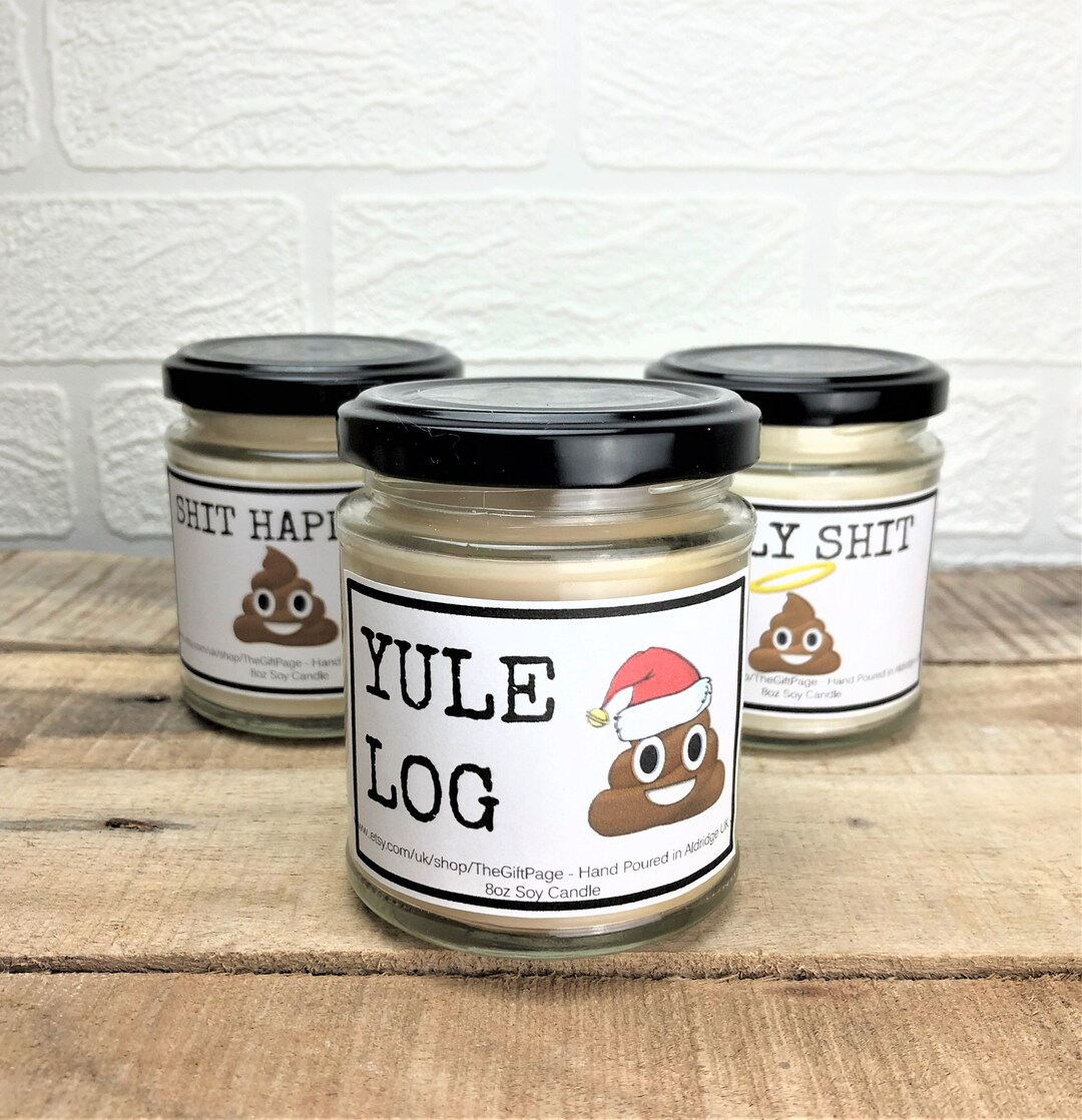 Candle RUDE Candle Christmas Yule Log Secret Santa Gift Soy Wax Highly ...