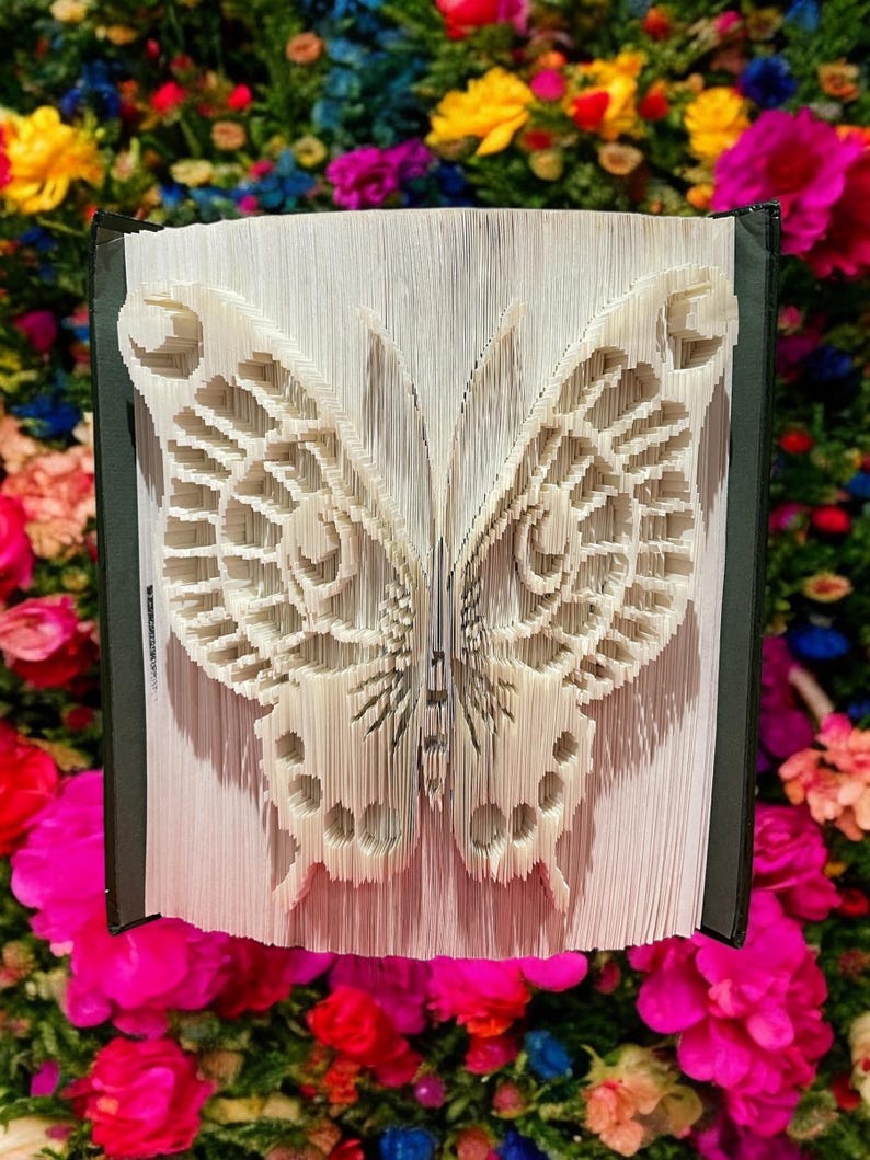 Butterfly Sculpture Book Art - Etsy