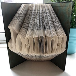 Folded Book Art-paper-name-any Word-anniversary-wedding-birthday - Etsy