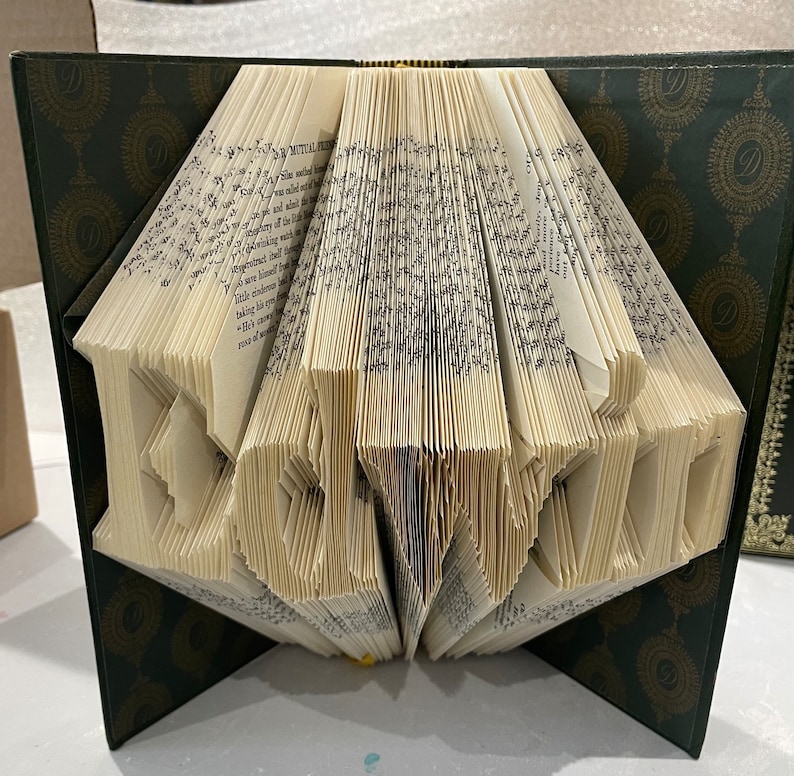 Folded Book Art-paper-name-any - Etsy