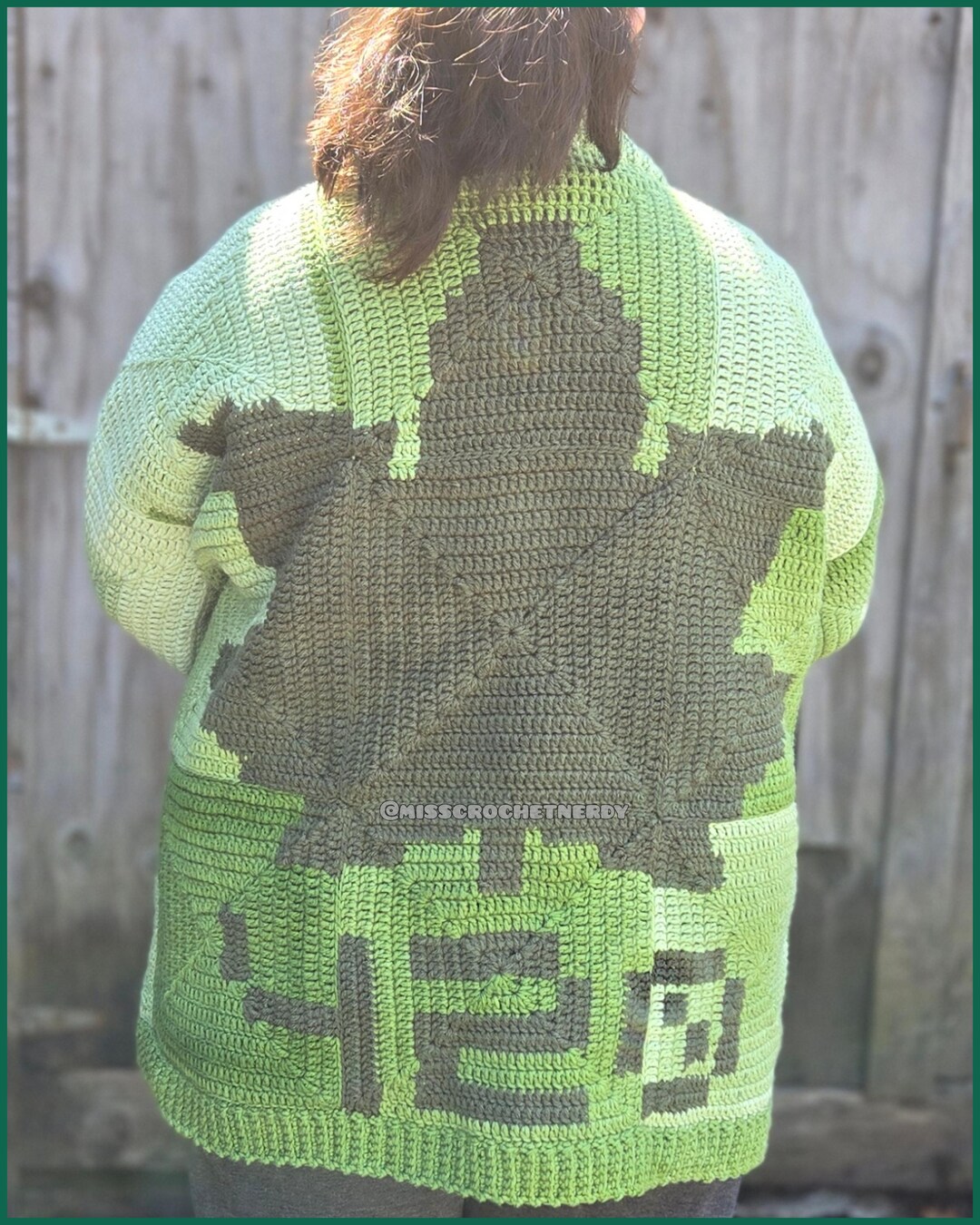 Handmade Crochet Granny Square Weed Cardigan With Keychain - Etsy