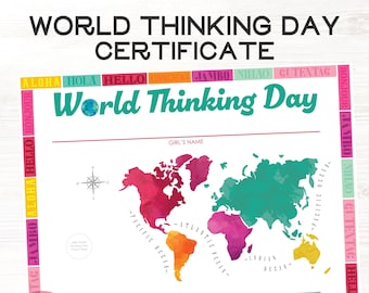 Girl Scouts World Thinking Day Printable Passport - Etsy