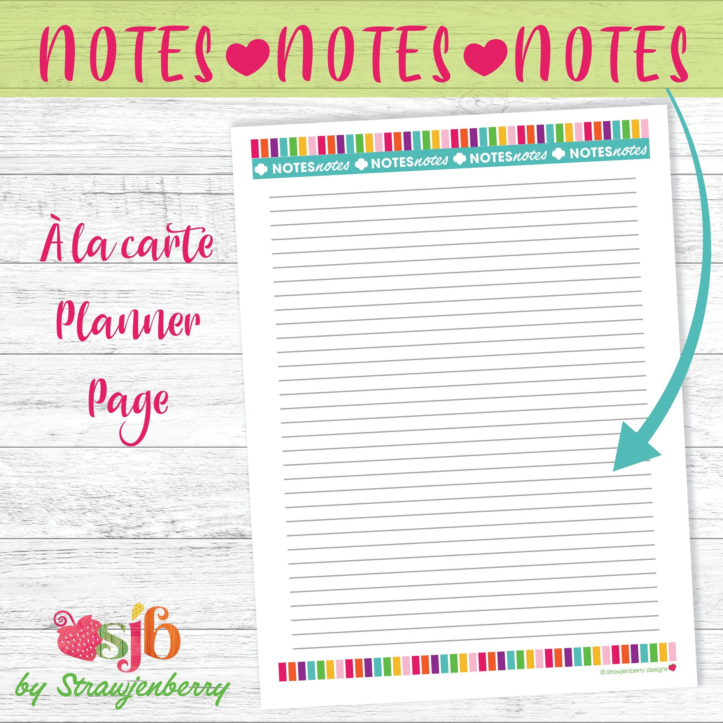 Troop Notes Notes Notes! Single Page Leader Planner Planning Girl ...
