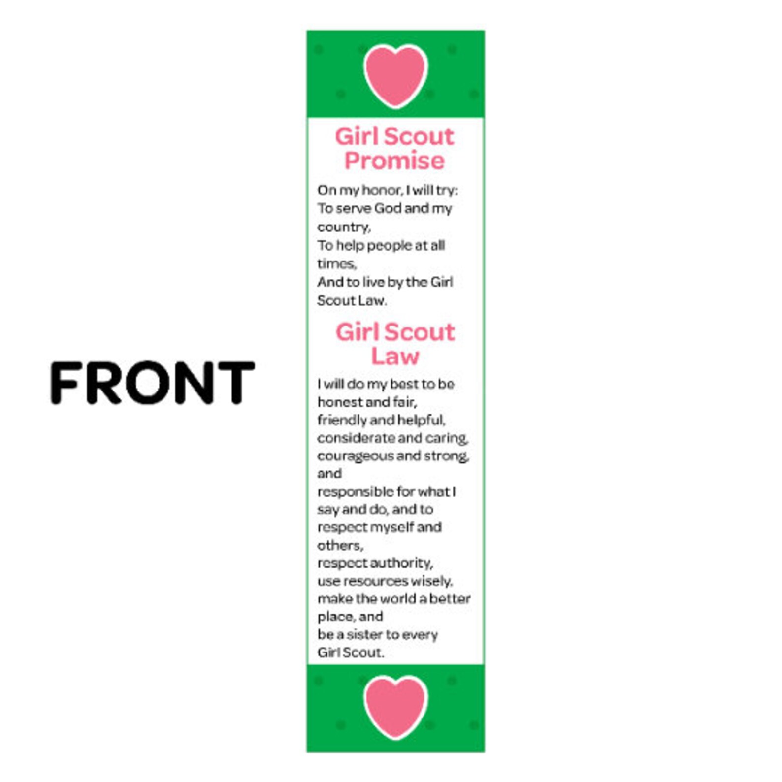 Promise and Law | Make New Friends Song Printable Bookmarks Girl Scouts ...