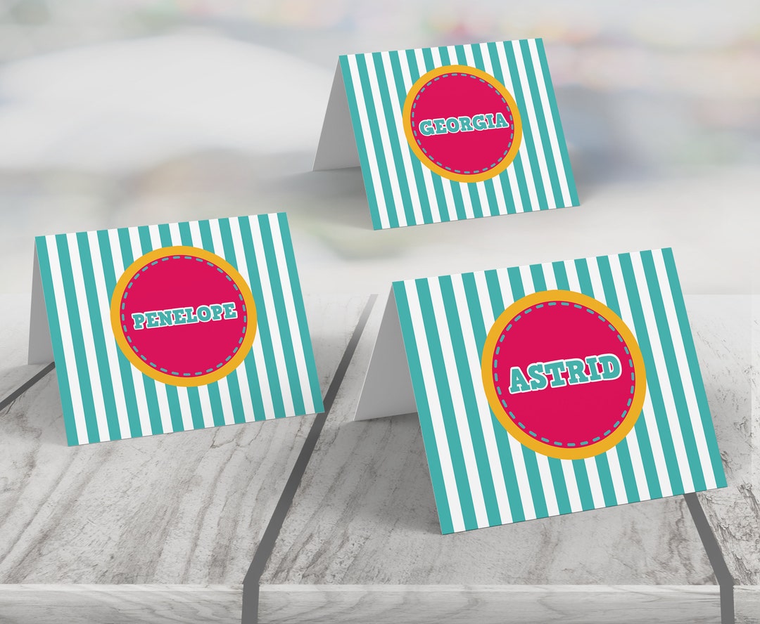 Table Place Cards Custom Printable Troop Party Ceremony Girl Scouts ...