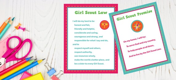 Promise and Law Printable Girl Scouts Inspired Printables | Etsy