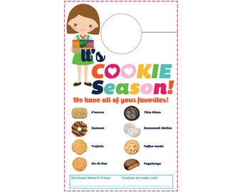 Printable Girl Scout Cookie Door Hanger - Etsy
