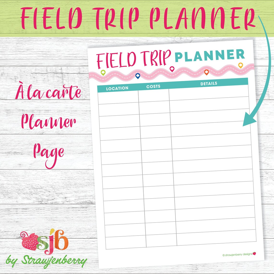 Troop Field Trip Single Page Leader Planner Planning Girl Scouts ...