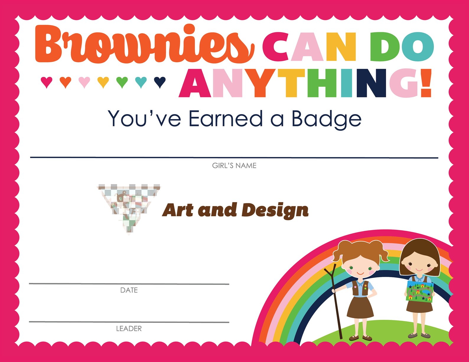 2024 Brownie Badges, Pins & Journey Certificates Girl Scouts Inspired ...