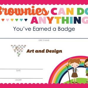 2024 Brownie Badges, Pins & Journey Certificates Girl Scouts Inspired ...