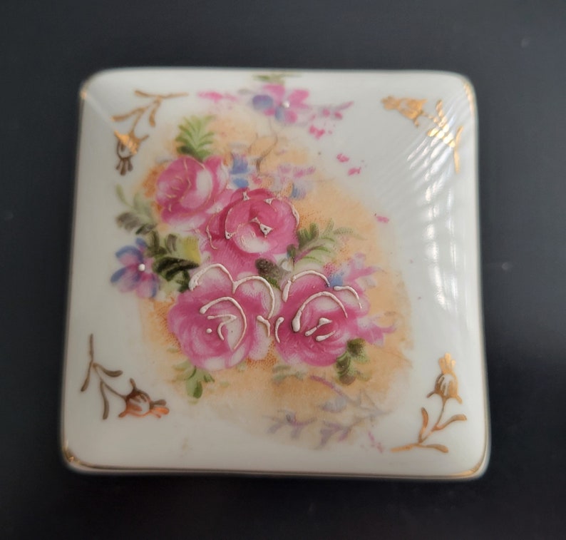 Antique Porcelain Trinket Box - Etsy