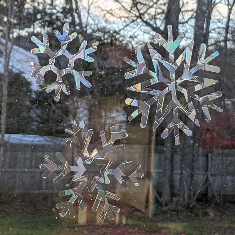 Snowflake Suncatcher - Etsy