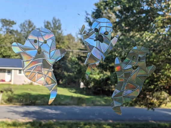 Spooky Ghost Suncatcher Decals Halloween Decorations Casts - Etsy