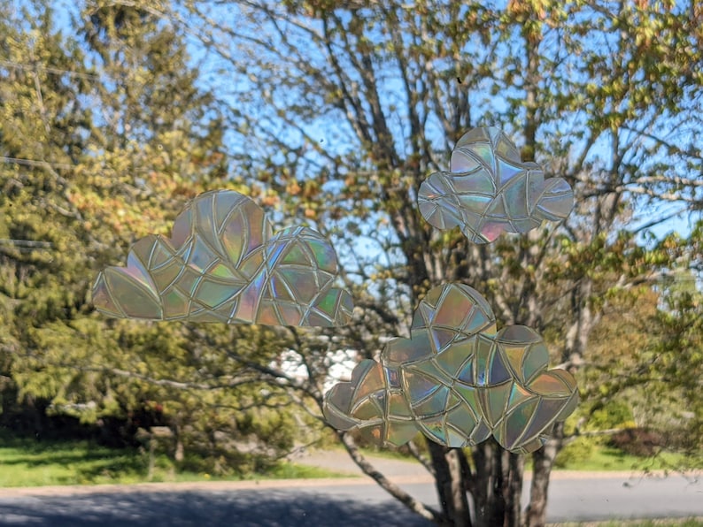 Cloud Window Cling Sun Catcher Decals Rainbow Maker Sets - Etsy
