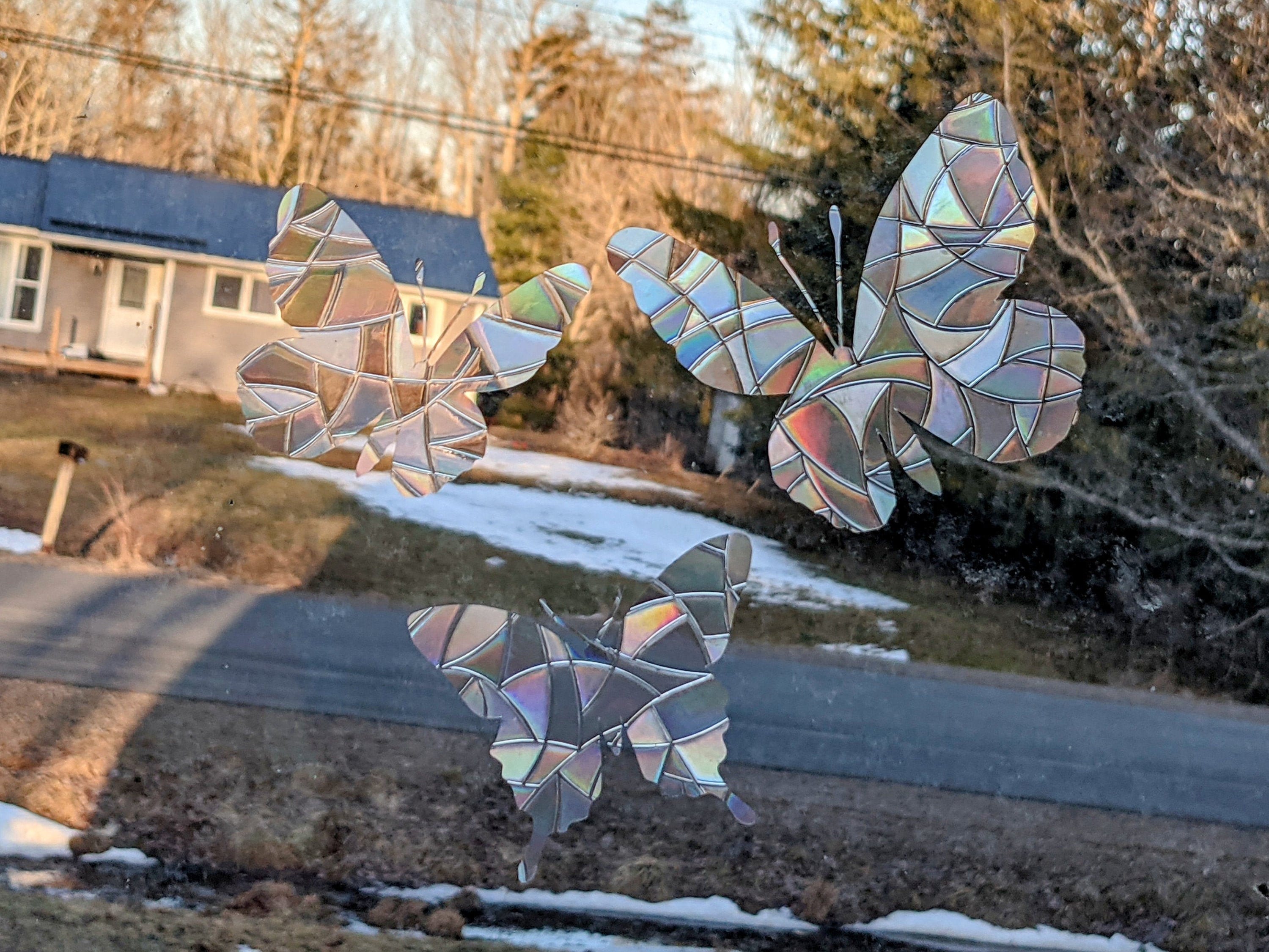 Butterfly Window Cling Sun Catcher Sets Reusable Rainbow - Etsy Canada