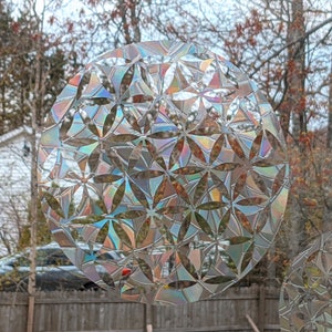 Flower of Life Window Cling Decal - Seed of Life Sun Catchers ...