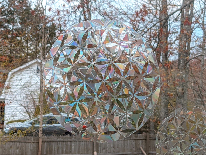 Flower of Life Window Cling Decal - Seed of Life Sun Catchers ...