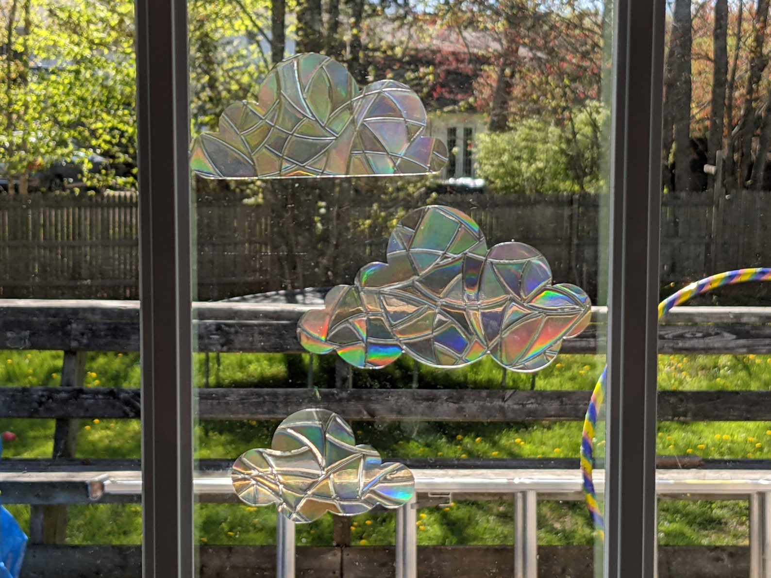 Cloud Window Cling Sun Catcher Decals Rainbow Maker Sets - Etsy