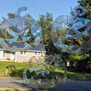 Jack O'lantern Suncatchers - Reusable Pumpkin Window Decals - Spooky ...