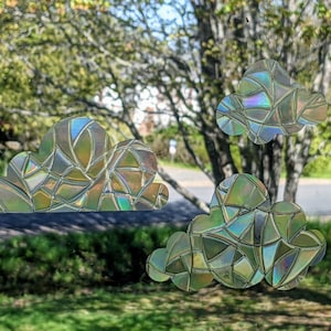 Cloud Window Cling Sun Catcher Decals - Rainbow Maker Sets - Reusable ...