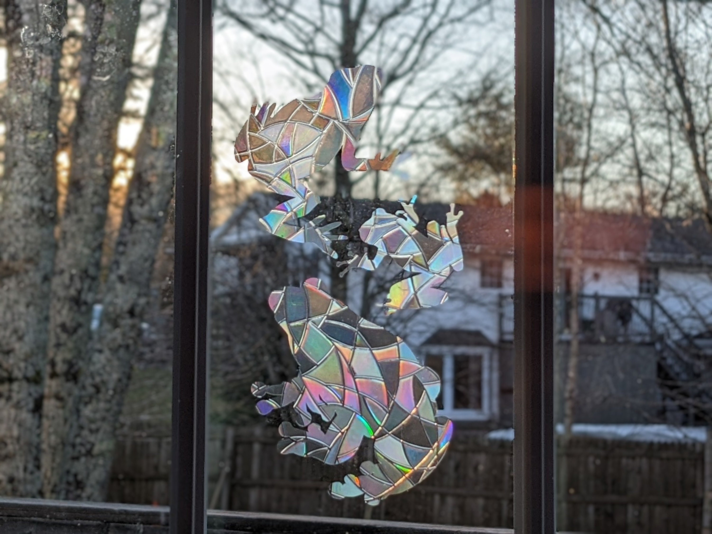 Frog Window Cling Sun Catcher Decals Rainbow Maker Sets - Etsy