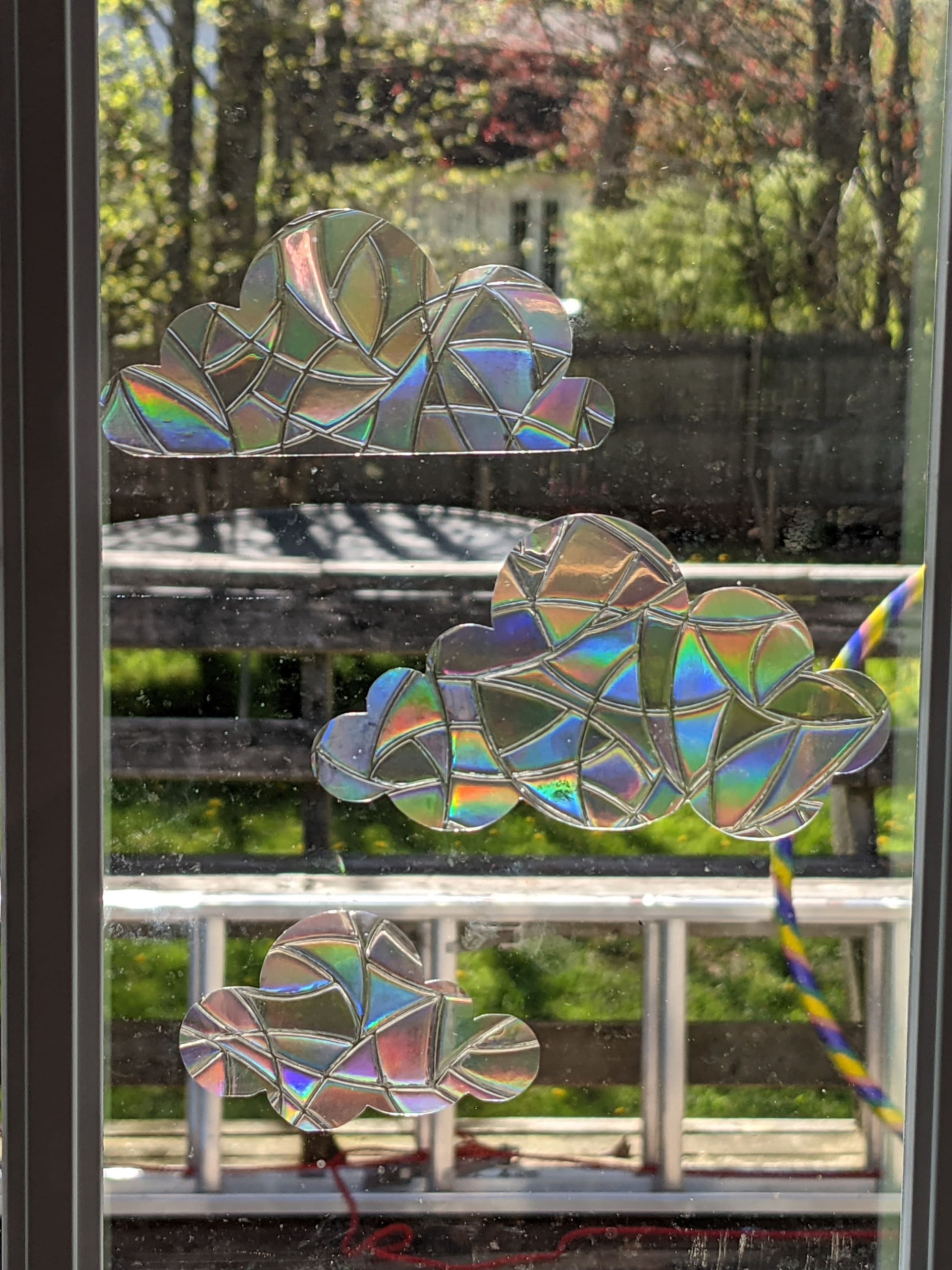 Cloud Window Cling Sun Catcher Decals Rainbow Maker Sets - Etsy
