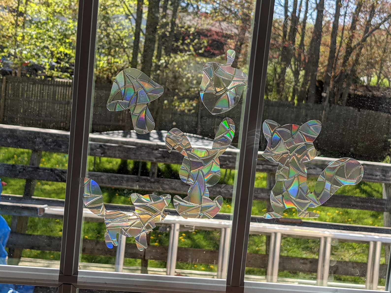 Woodland Window Cling Sun Catcher Sets Forest Animal Designs | Etsy