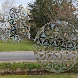 Flower of Life Window Cling Decal - Seed of Life Sun Catchers ...