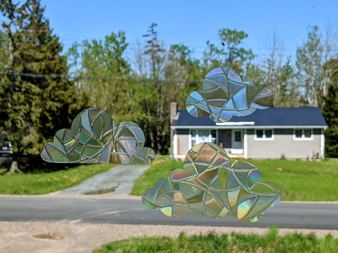 Cloud Window Cling Sun Catcher Decals Rainbow Maker Sets - Etsy