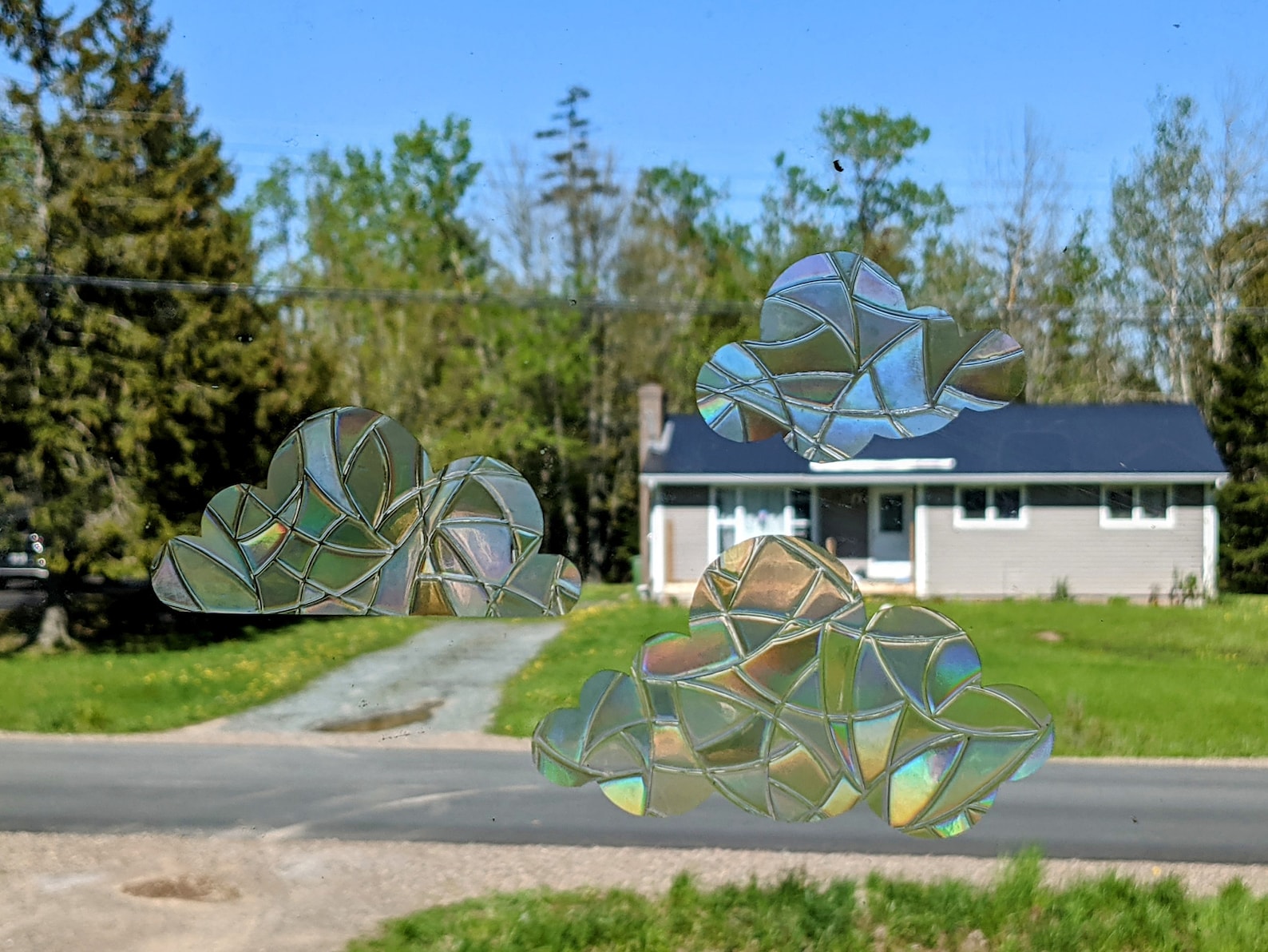 Cloud Window Cling Sun Catcher Decals Rainbow Maker Sets - Etsy