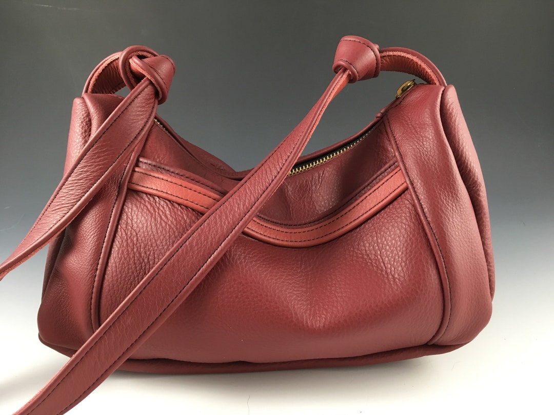Leather Mini Hobo Bag, Short Strap - Etsy