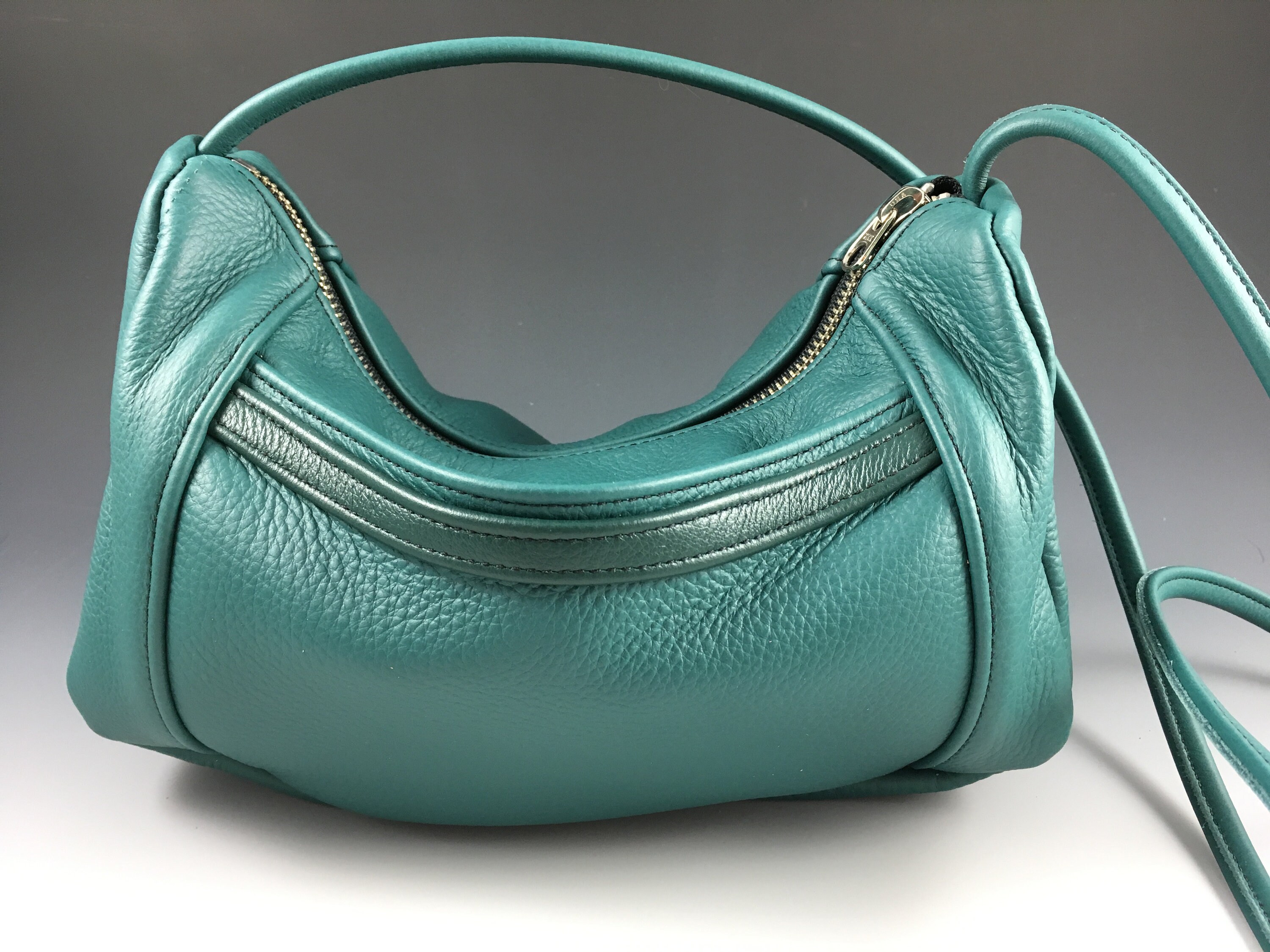 Leather Mini Hobo Bag, Long Strap - Etsy