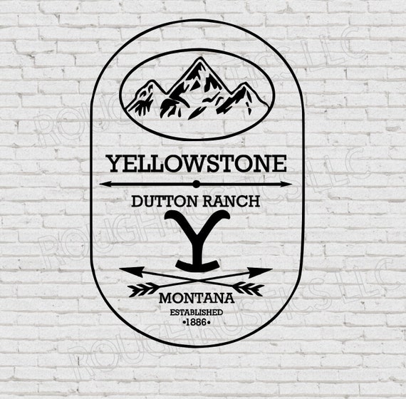silhouette svg dutton ranch graphic art Yellowstone SVG Retro ...