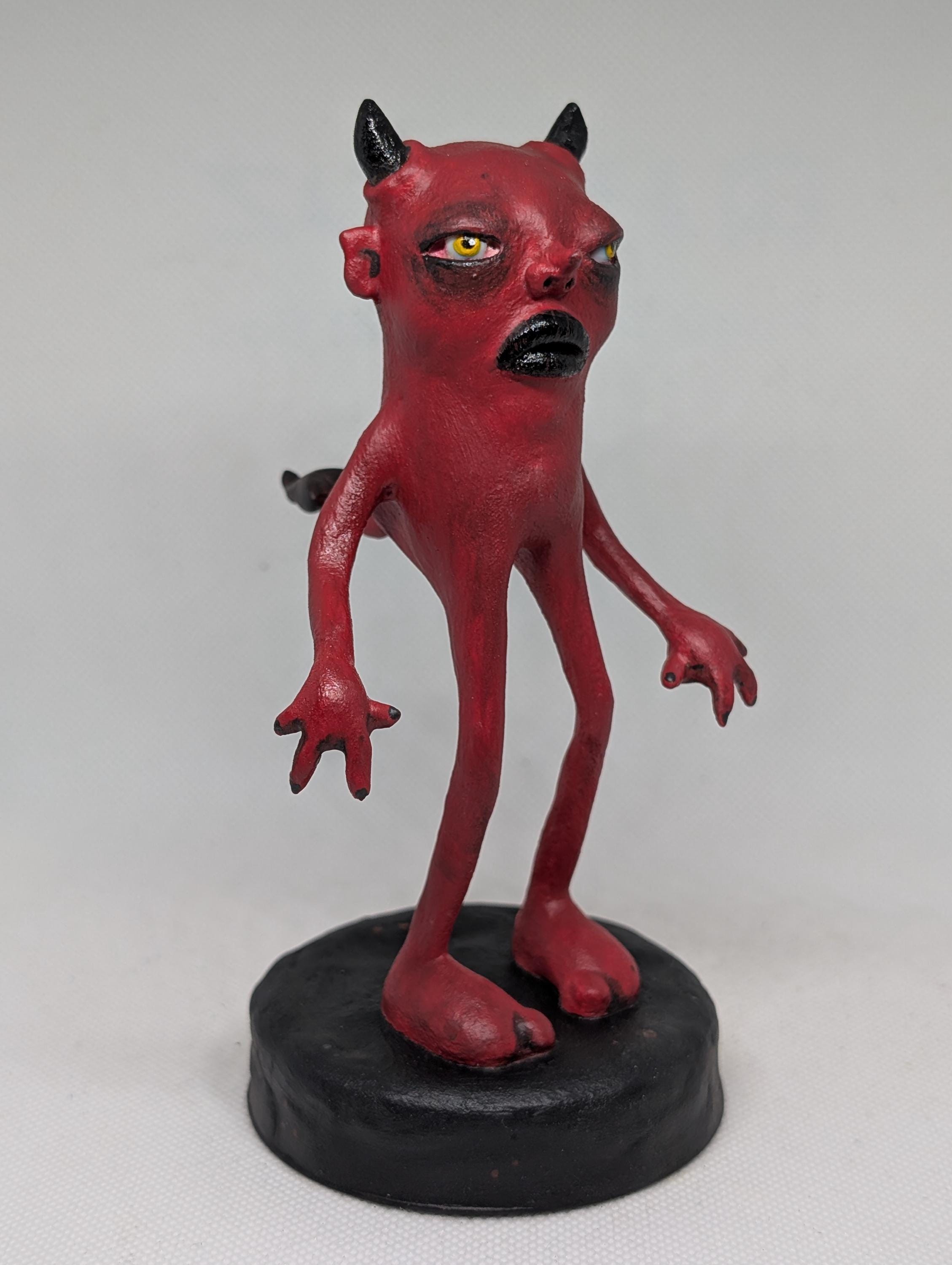 Demon Sculpture, Devil Doll, Devil Art, Satan Art, Lowbrow Art, Weird ...
