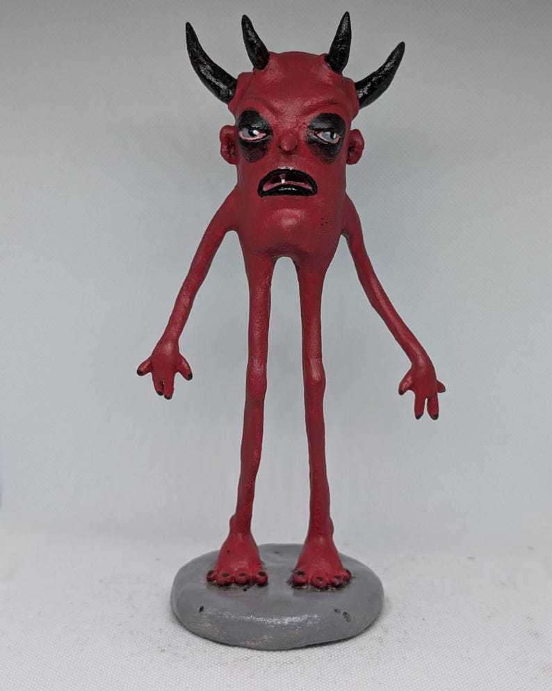 Demon Sculpture, Devil Sculpture, Devil Doll, Demon Figurine, Demon Art ...