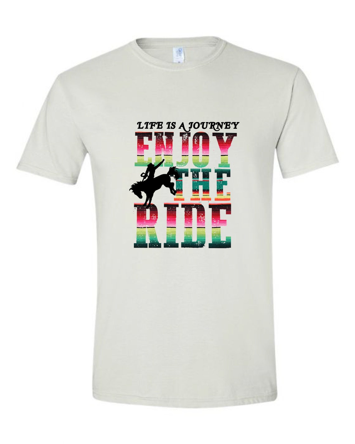 Enjoy the Ride Graphic T-shirt Unisex Soft Style Heather Gray or White ...