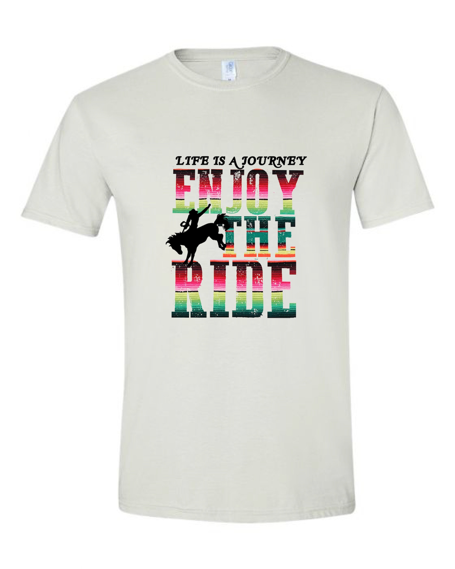 Enjoy the Ride Graphic T-shirt Unisex Soft Style Heather Gray or White ...