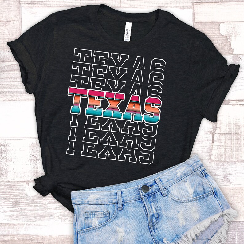 Texas T-shirt Unisex Soft Style on Black // Texas // I Love Texas - Etsy