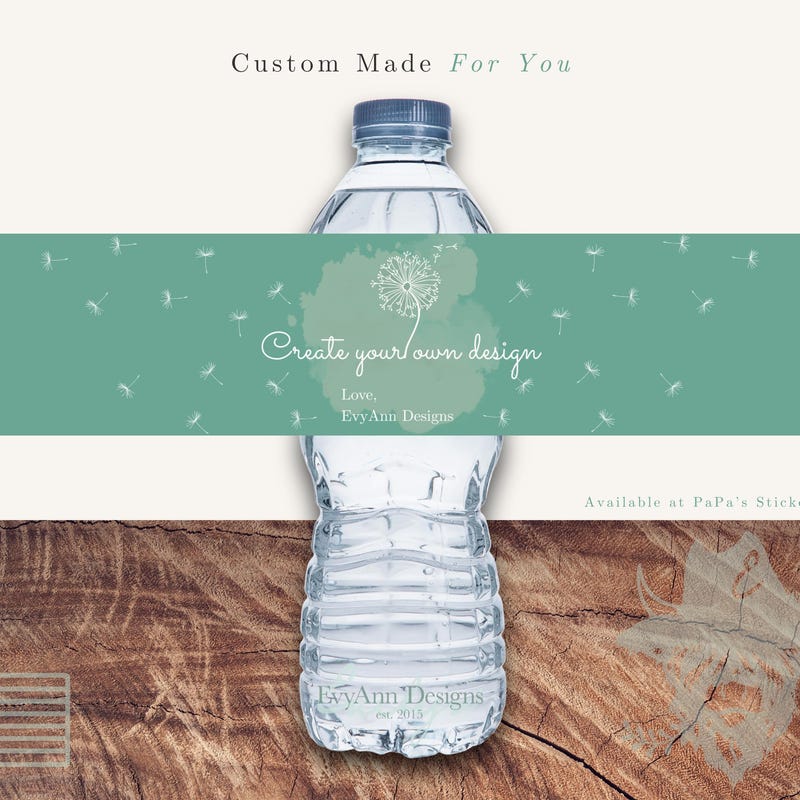 Custom Wedding Bottle Water - Etsy