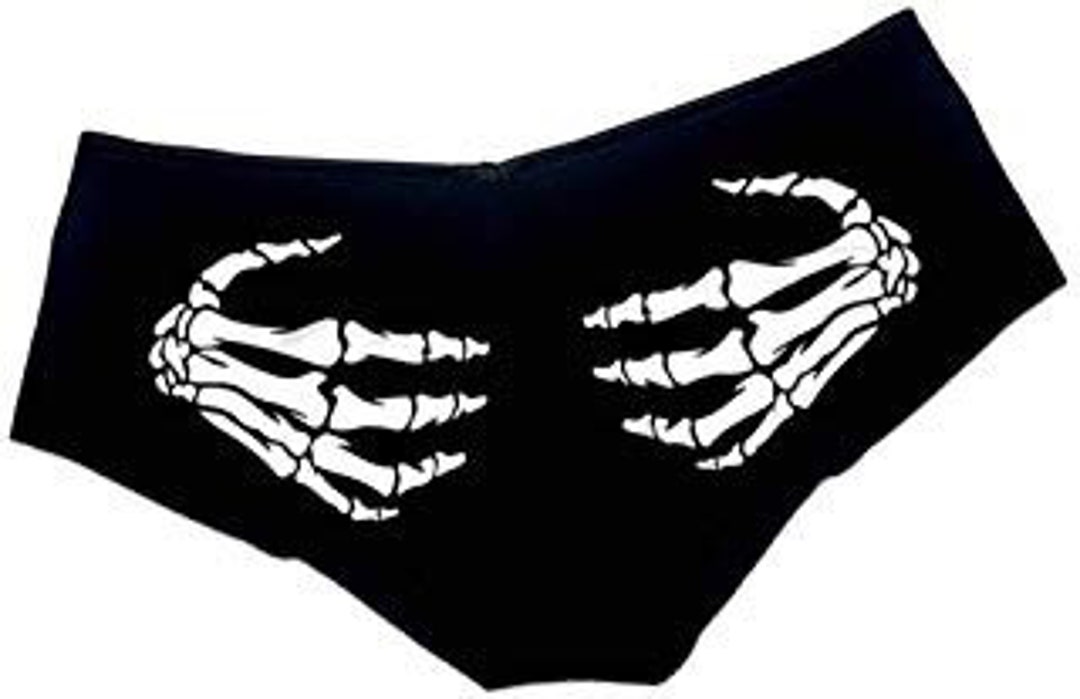 Skeleton Hand Booty Short Shorts Grabbing Skeleton Hand - Etsy Canada