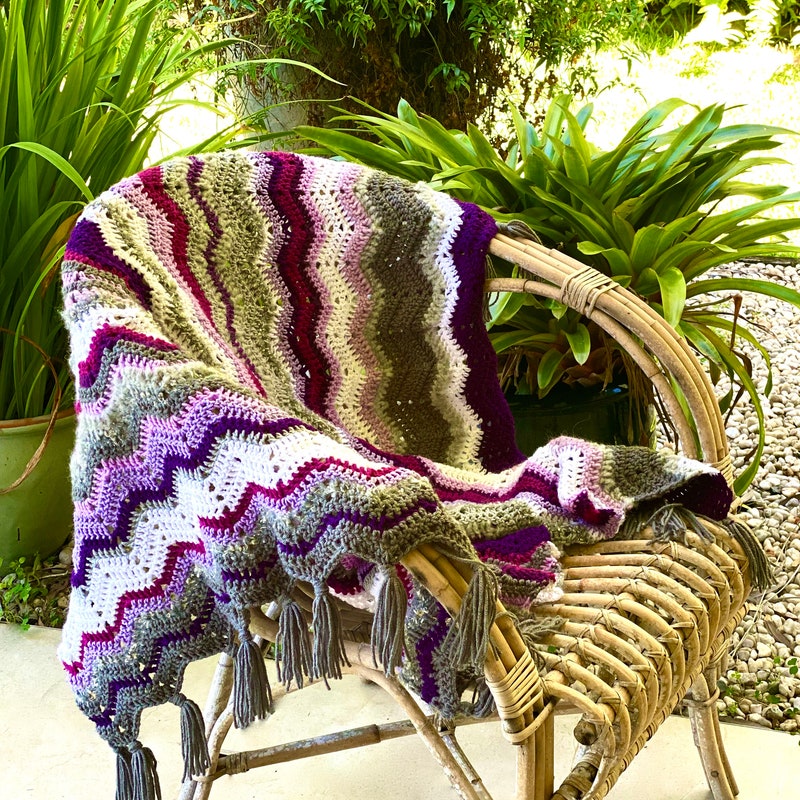 Crochet Lap Throw - Etsy