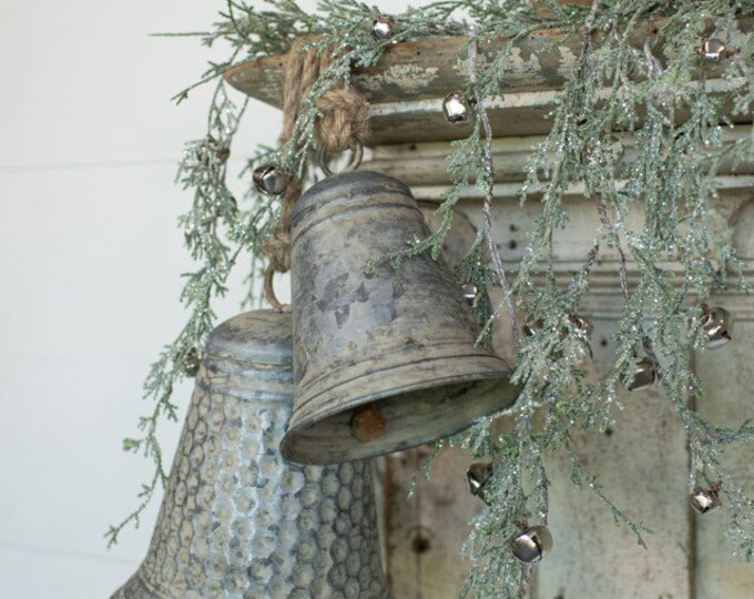 Honeycomb Thimble Metal Cylinder Bell Medium Size Christmas Decorating ...