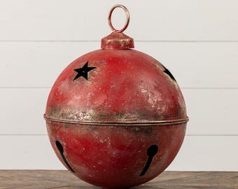 Jumbo Extra Large Gold Metal SET OF 3 Large Jingle Bell Christmas ...